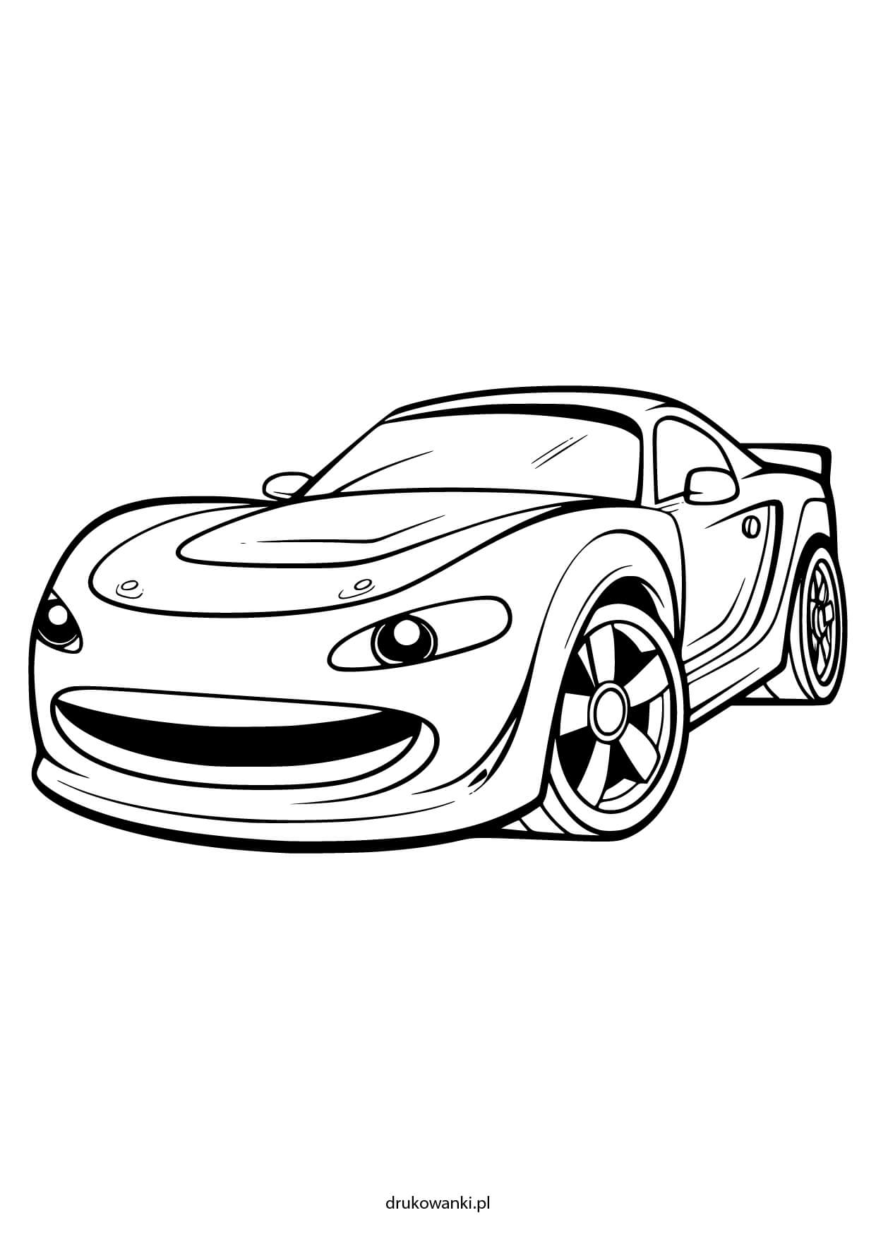 Kolorowanki samochody - darmowe - do druku